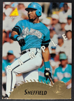 Gary Sheffield 1995 Pinnacle #119 Baseball Card MLB PROMO Sample Marlins | eBay