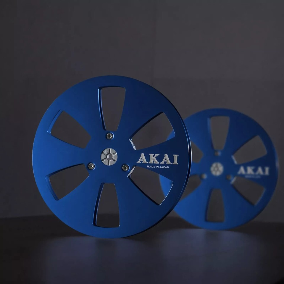 7" Aluminium Black Take-Up Reel for 1/4" Tape Recorder Akai GX-77 GX ...