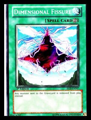 A201 YUGIOH SPELL DIMENSIONAL FISSURE EOJ-EN047 | eBay