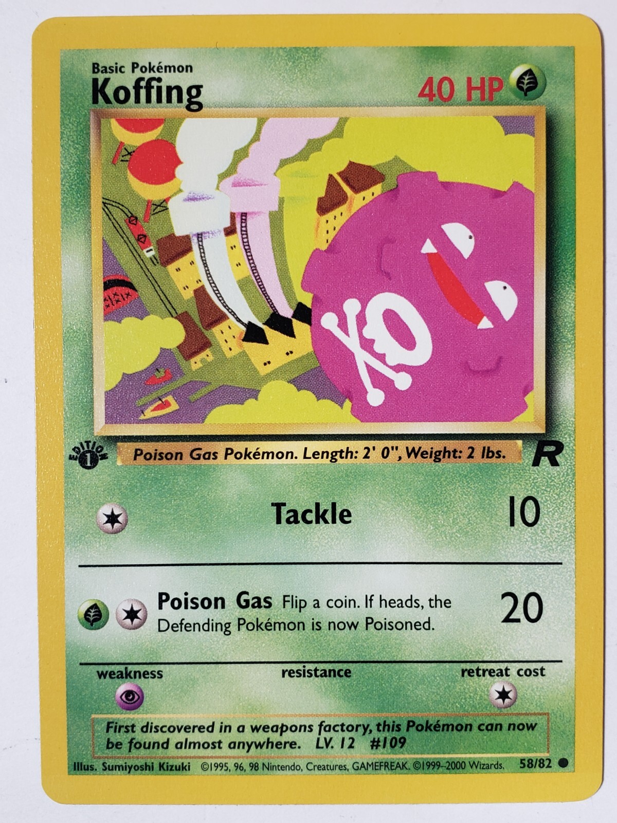 Koffing 58/82 NM / M - 1ST EDITION Team Rocket Pokemon Card $2 Combined ...