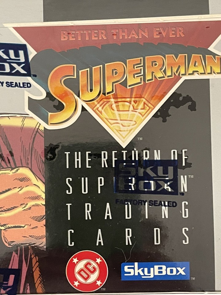 1993 Sky Box Return of Superman Trading Cards Sealed Box 36 Packs | eBay