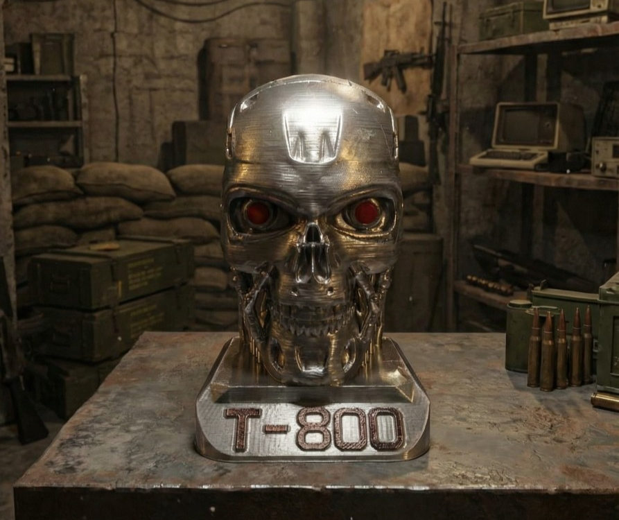 🤖 3D-Printed Terminator T-800 Full Bust Fan-Made Passion Project 15 ...