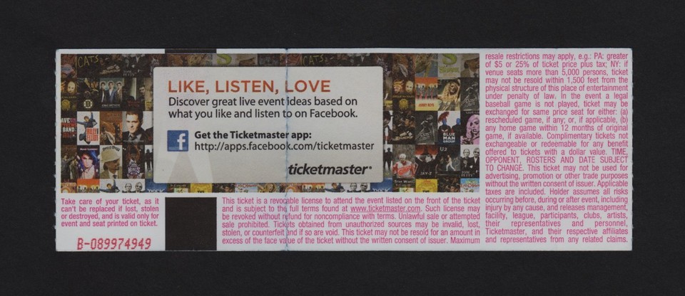 BILLY JOEL IN CONCERT Ticket Stub - Seattle 2016 | eBay