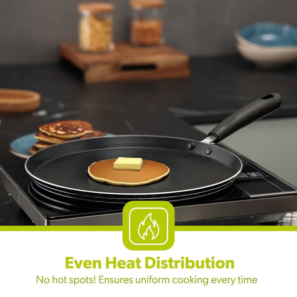 Pancake Pan Dosa Tawa Non-Stick Induction Crepe Griddle Roti Pan ...