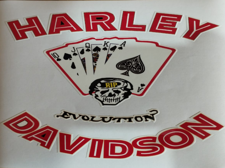 The Marlboro Man FXR Gas Tank Decals For Harley Davidson Movie Bike ...