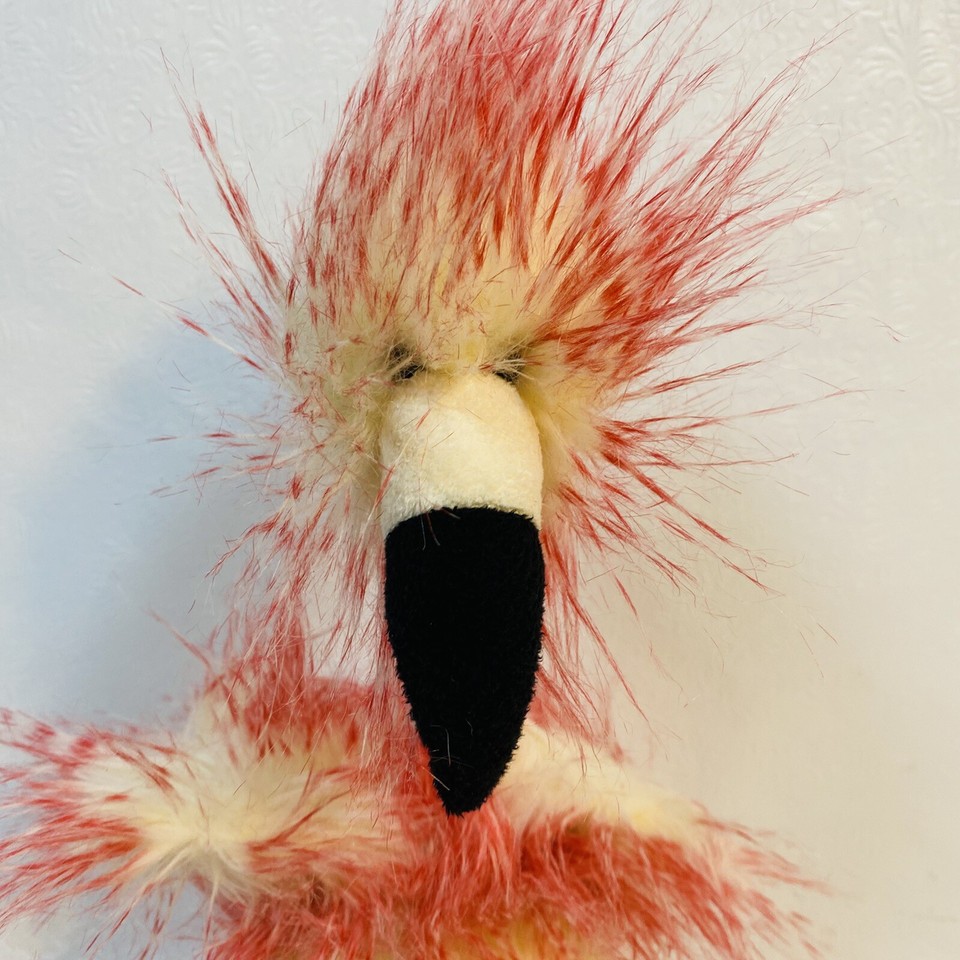 Jellycat Flora Flamingo Plush 21" Pink White Fluffy Stuffed Animal Bird ...