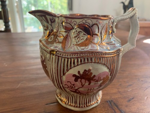 Antique Victorian Pink Lustre / Lusterware 6 inch Pitcher , England | eBay