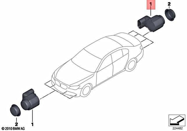 BMW 66209233044 Genuine OEM Factory Original Park Sensor for sale ...