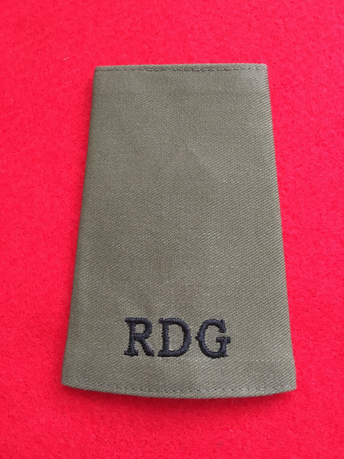 High Quality Royal Dragoon Guards Rank Slide Olive Green RDG Combat ...