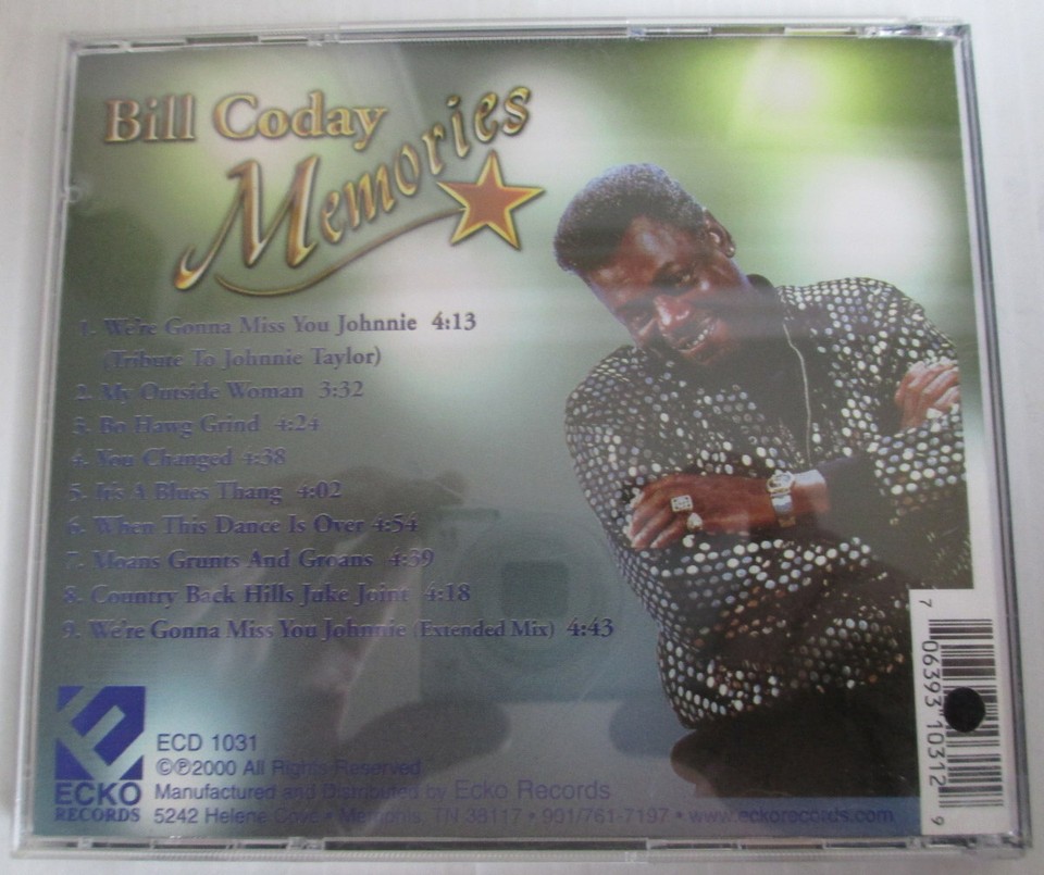Bill Coday Memories cd Ecko Memphis cutout | eBay