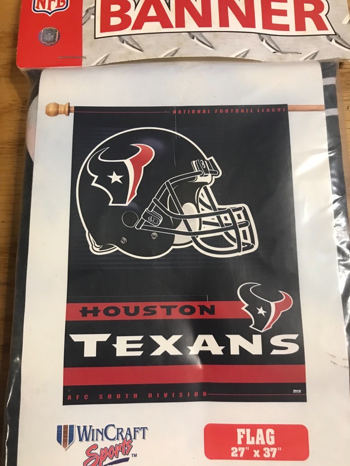 NFL Houston Texans 27" X 37"' Indoor Outdoor Vertical Flag Banner | eBay