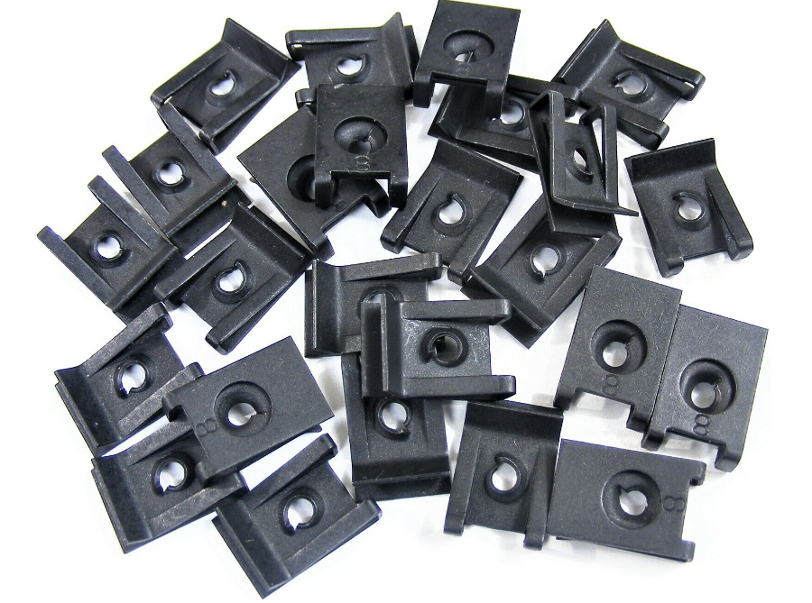 GM Truck #8 Trim Screw U-nut Clips- 3/8" Center Of Hole To Edge- 25 ...