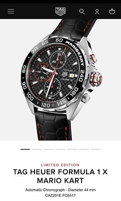 Tag Heuer Mario Kart watch Limited Edition 44mm | eBay