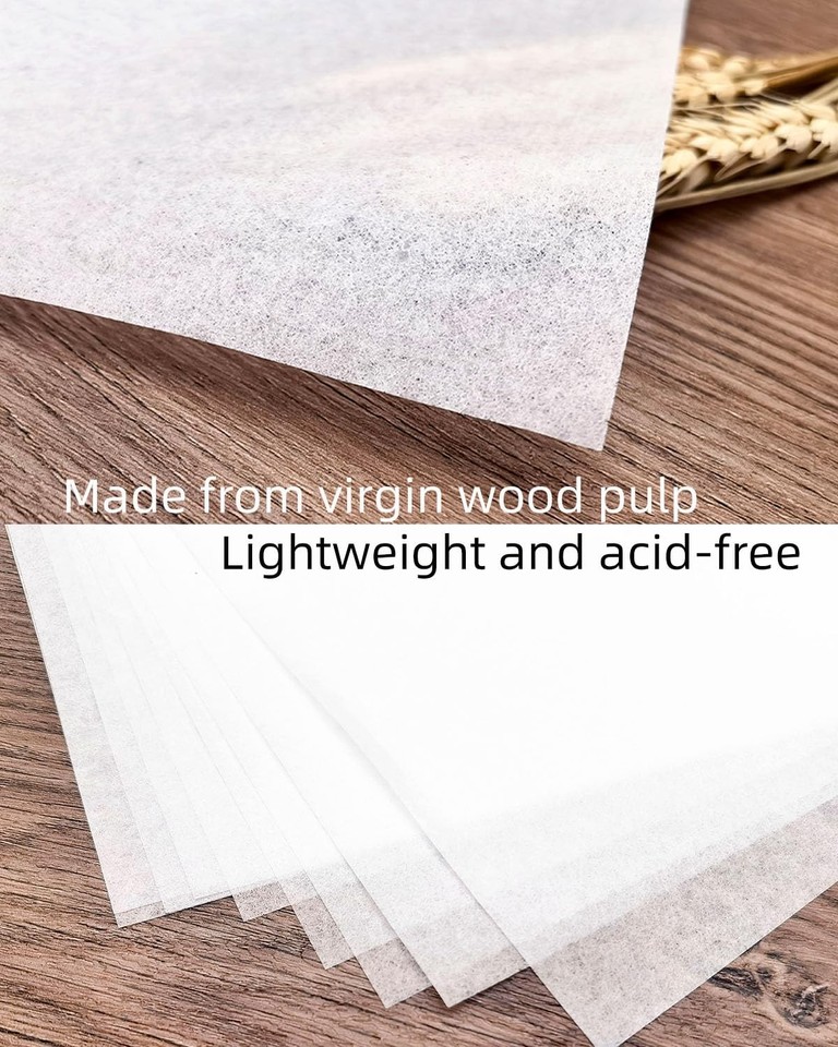 10 Sheets 11.8x79 inch Artist Teabag Paper White Wet Strength Tissue ...