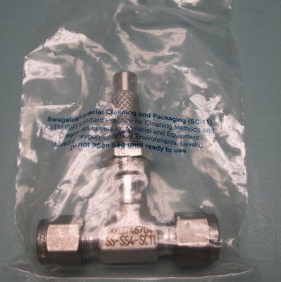 1/4" Swagelok SS-SS4-SC11 Tube-Fitting Low Flow Metering Valve NEW L20 ...