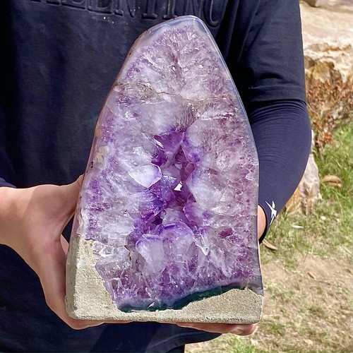 8.91LB Natural Brazilian Amethyst Crystal Cave Stone Cluster Quartz ...
