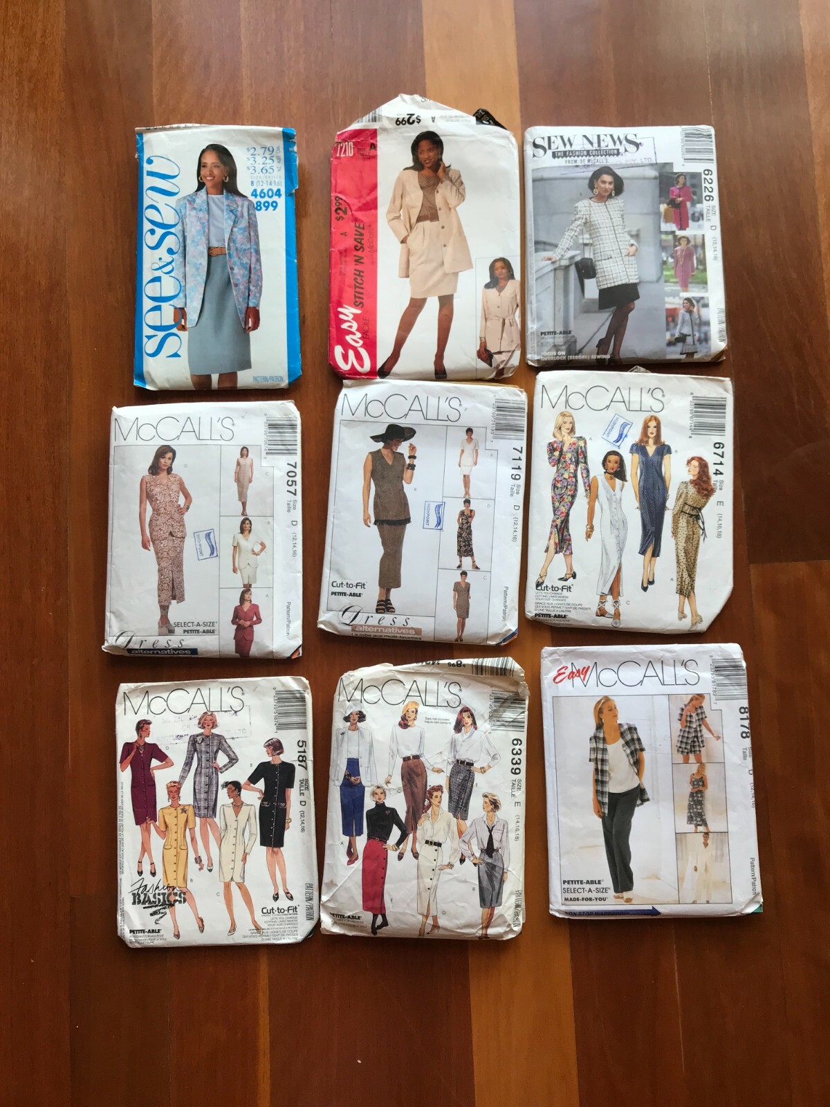 Assortment of 1990's Vintage Dress Sewing Patterns, Women's, all sizes ...