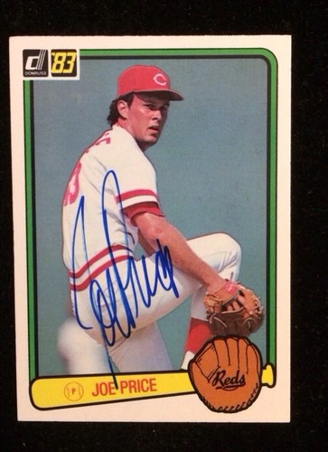 JOE PRICE 1983 TOPPS Autographed Signed Baseball Card JSA CERTIFIED ...