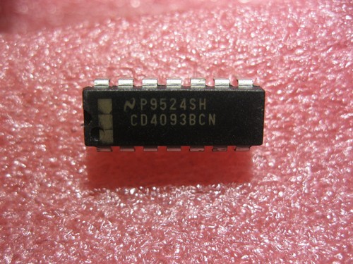 CD4093BCN National Semiconductor IC GATE NAND SCHMITT 4CH 14DIP Lot of ...