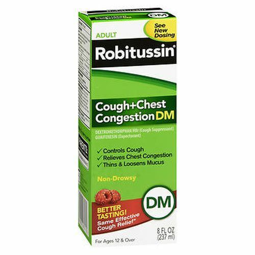 Adult Cough + Chest Congestion Dm Liquid 8 Oz By Robitussin | eBay