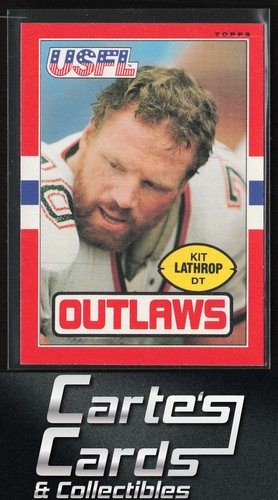 Kit Lathrop 1985 Topps USFL #4 Arizona Outlaws | eBay