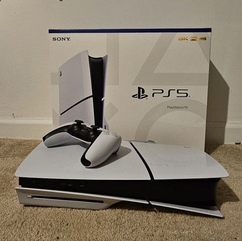 Sony PS5 Slim Blu-Ray Edition 1TB Video Game Console - White | eBay
