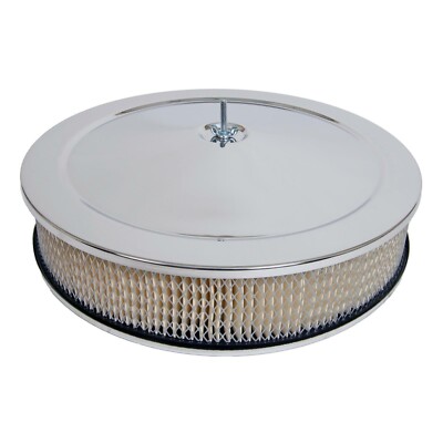 CHROME AIR CLEANER DROP BASE 14X3" BBC BIG BLOCK CHEVY 396 427 454 496 ...