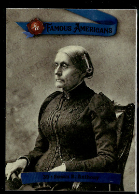 2021 Historic Autograph's Famous Americans Susan B Anthony Blue #39 1/ ...