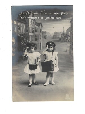 SB3806 LITTLE GIRLS DRESSED AS POSTMAN FANTASY RPPC | eBay