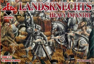 RBX-72063 Red Box Figures 1/72 Landsknechts Heavy Infantry XVI Century ...