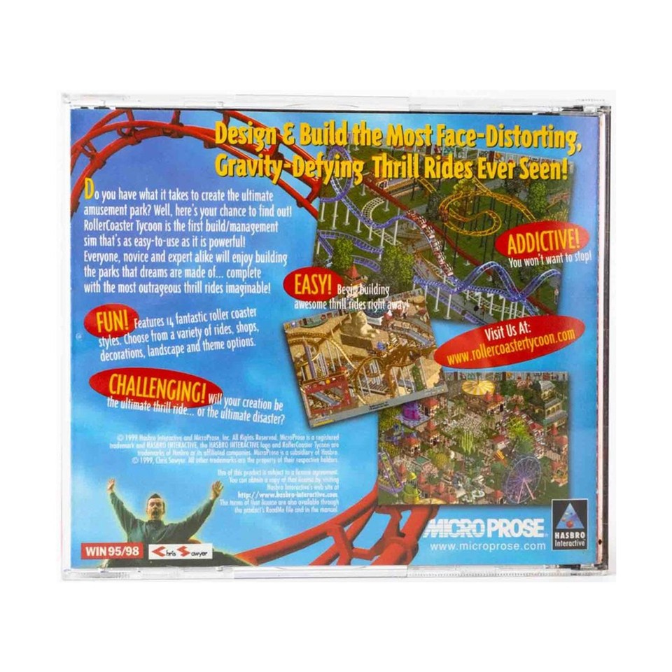 Microprose Computer Game RollerCoaster Tycoon EX | eBay