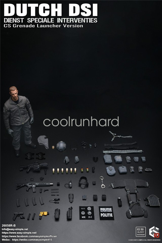 EASY&SIMPLE 26058R-B DUTCH DSI CS Grenade Launcher Ver. 1/6 Scale ...
