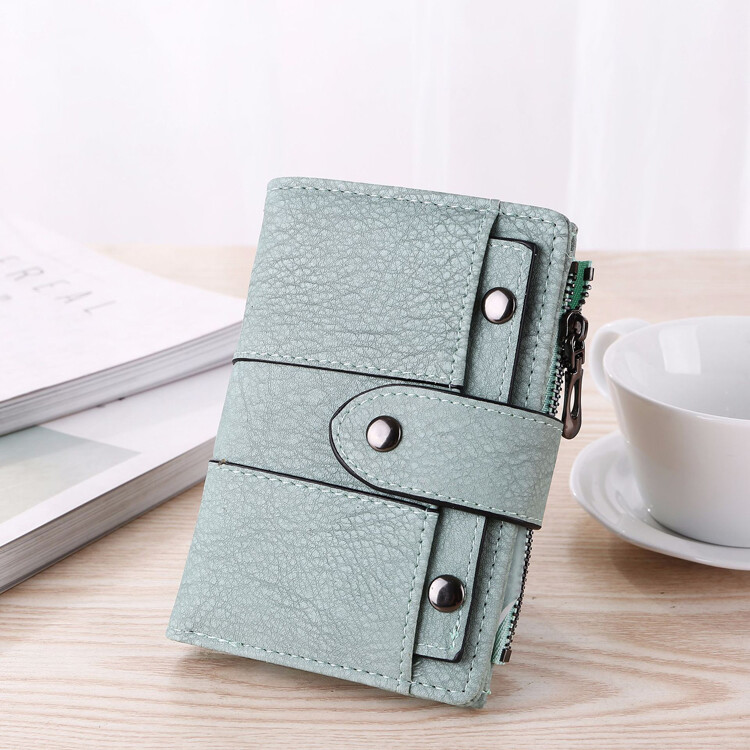 Leather Wallet for Women Ladies Credit Card Holder Bifold Purse Clutch ...
