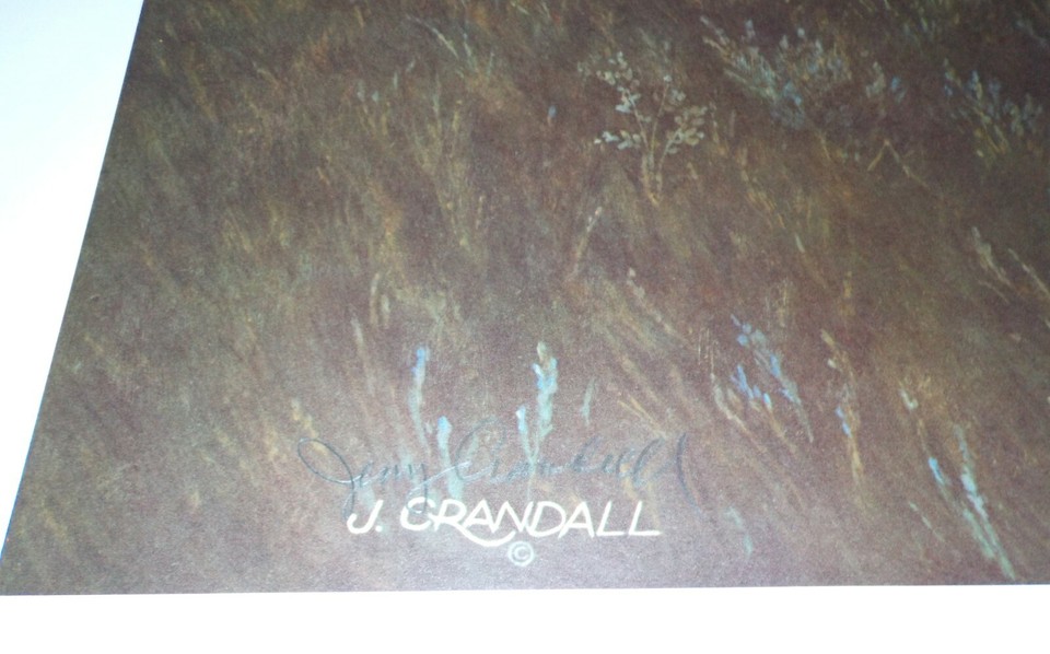 Artist Jerry Crandall Signed Autographed Print Autumn In The Bayou ...