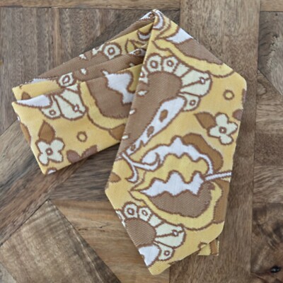 Vintage 1970’s Flower Power Men’s Necktie Mod Retro Hippy Bright Funky ...