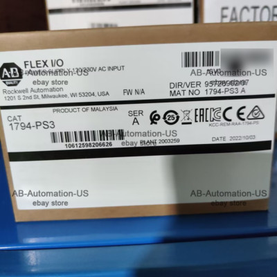 Allen-Bradley 1794-PS3 1794 Flex XT I/O System 120/230 VAC To 24VDC ...