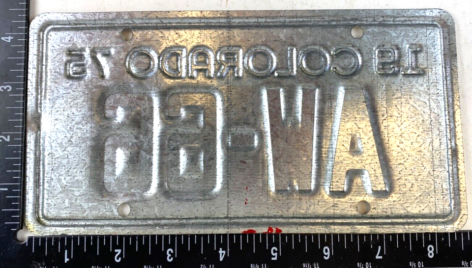 Colorado 1975 Motorcycle License Plate AW-66 Vintage Man Cave Decor ...