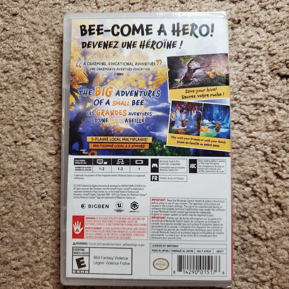Bee Simulator Nintendo Switch BeeSimulator Bee Sim NEW 814290015176 | eBay