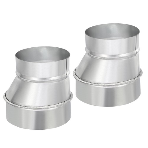 5" to 4" Eccentric Duct Reducer, 2Pcs Galvanized Iron Ducting Connector 656320666107| eBay