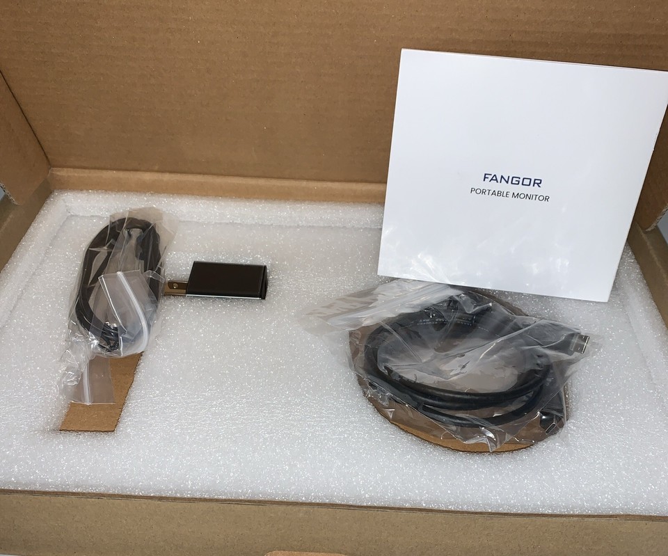 FANGOR Portable Monitor, 15.6" FHD 1080P Travel Monitor for Laptop | eBay