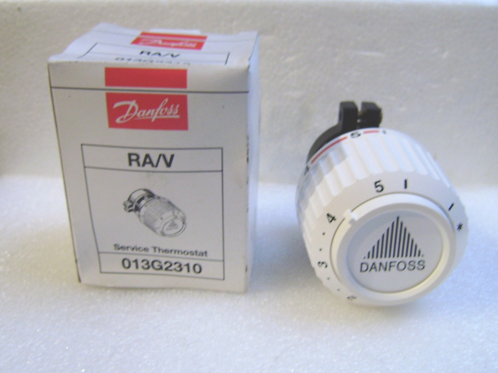 Danfoss Heizkörper Thermostatkopf RAV 2310 , auf 34 mm Ventile , alte ...