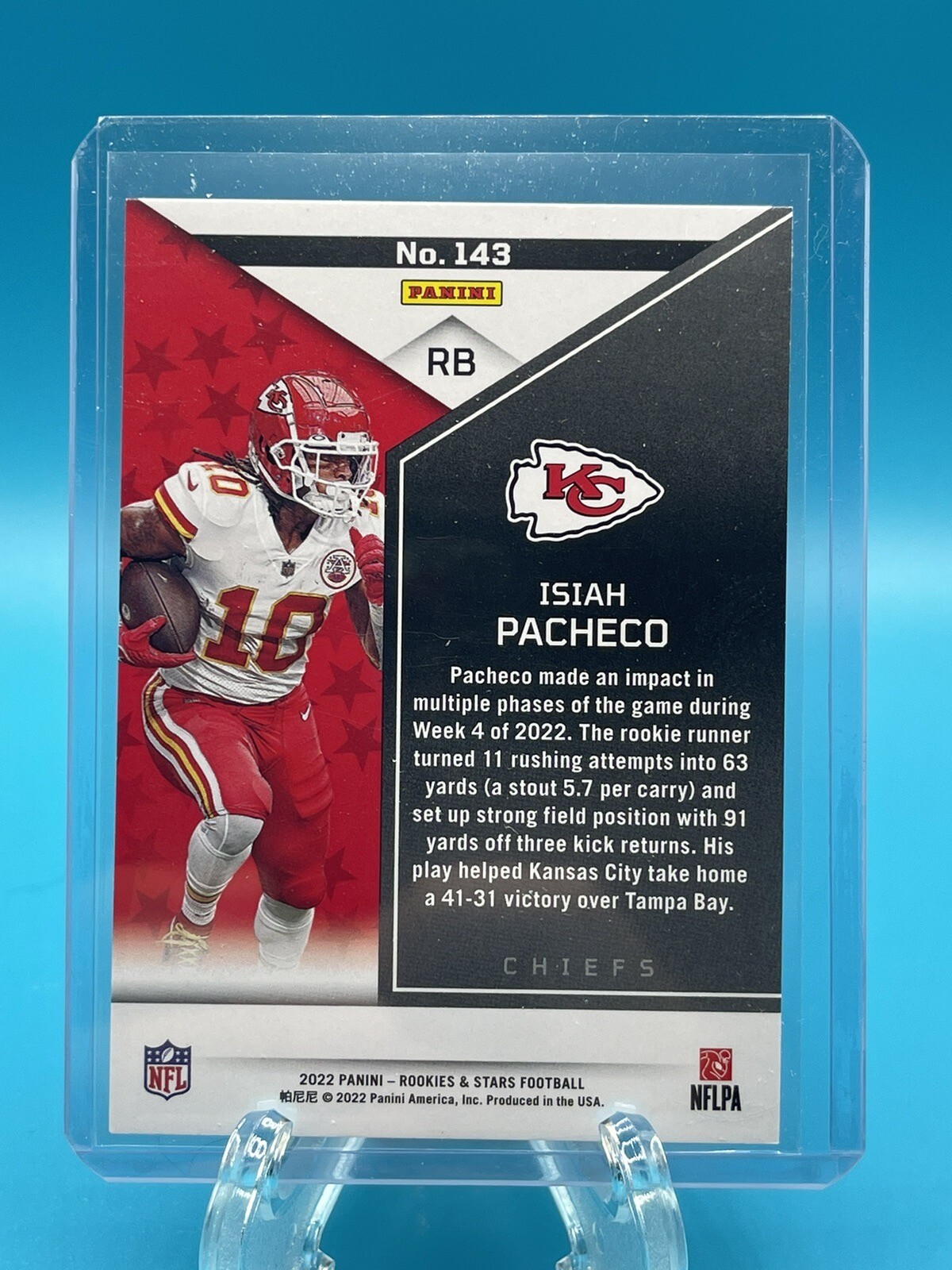 2022 Panini Rookies & Stars - Rookies Green #143 Isiah Pacheco (RC) for ...