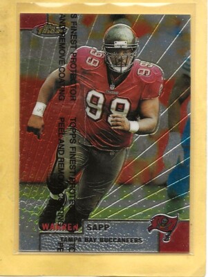 WARREN SAPP - 1999 Topps Finest - #81 - Buccaneers - $1 Shipping - MINT ...