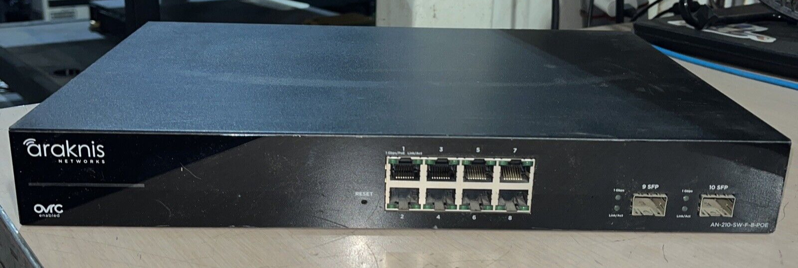 ARAKNIS 8-PORT GIGABIT POE SWITCH AN-210-SW-F-8-POE | eBay