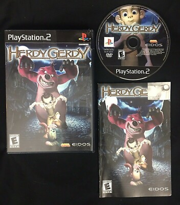 Herdy Gerdy Sony PlayStation 2 Video Game PS2 Family Fun TESTED CIB ...