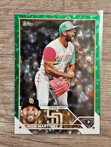 NICK MARTINEZ 2023 TOPPS UPDATE SERIES GREEN FOIL SAN DIEGO PADRES /499 ...