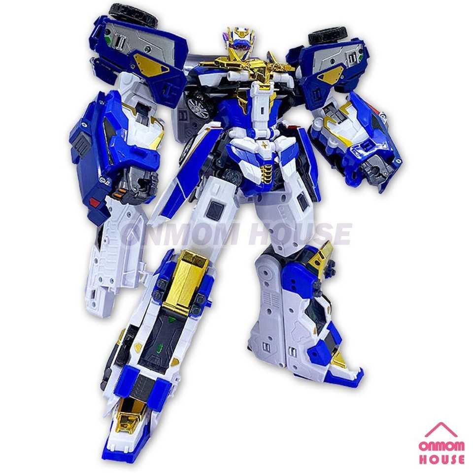 Metal Cardbot S BLUECOP TRINITY Police Car Transformer Robot Toy 2025 ...
