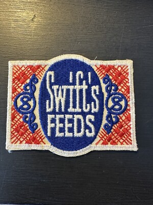 SWIFT’S FEEDS - Patch - 4” x 3” - Red, White, & Blue - NEW 🐂🐄🐑 🐐🐖🐃🐎🐓🦃 ...