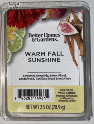 WARM FALL SUNSHINE Scented Wax Cube Melts - Better Homes & Gardens | eBay
