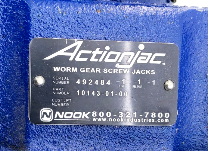New NOOK Actionjac 10143-01-00 Worm Gear Screw Jack - No Box | eBay